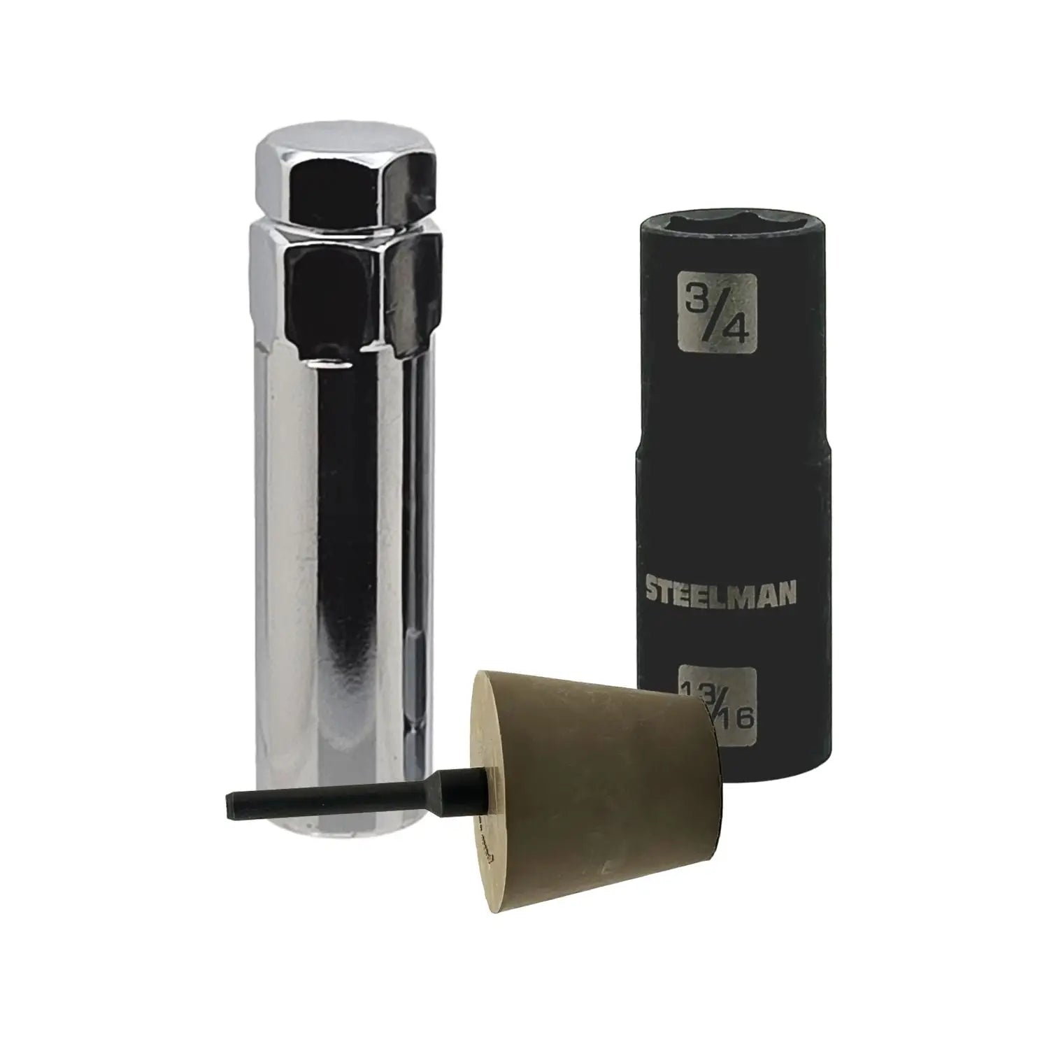 Tools for vehicle wheel repair and maintenance.